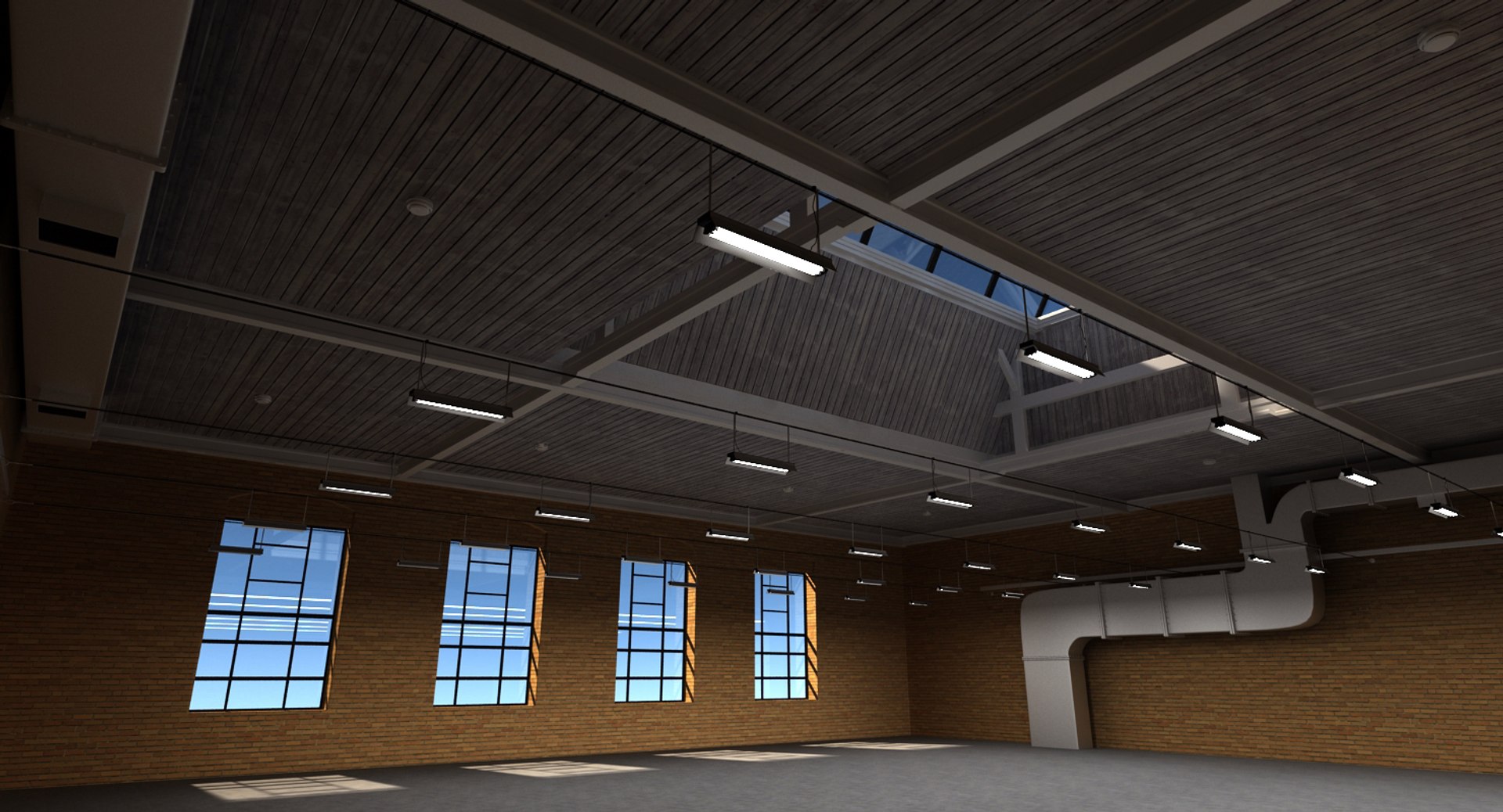 Warehouse Scene 3d Model