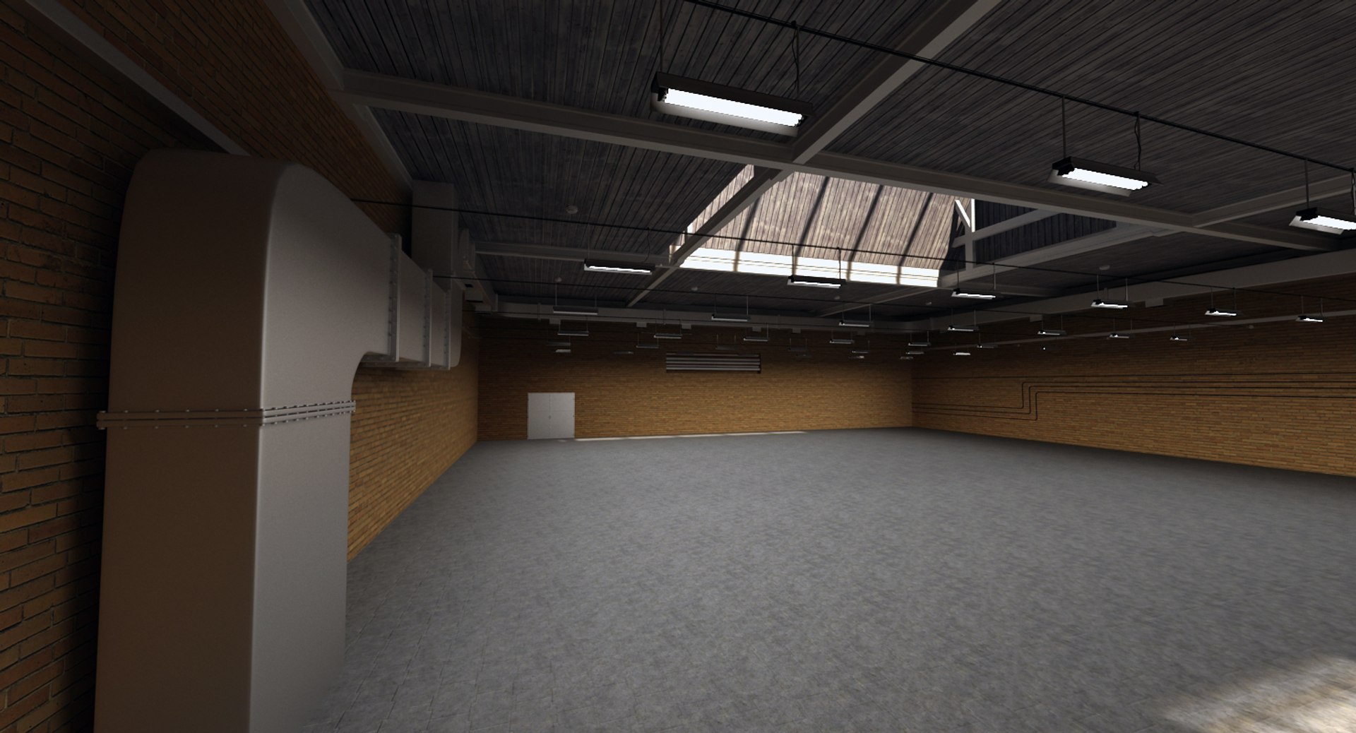 Warehouse Scene 3d Model