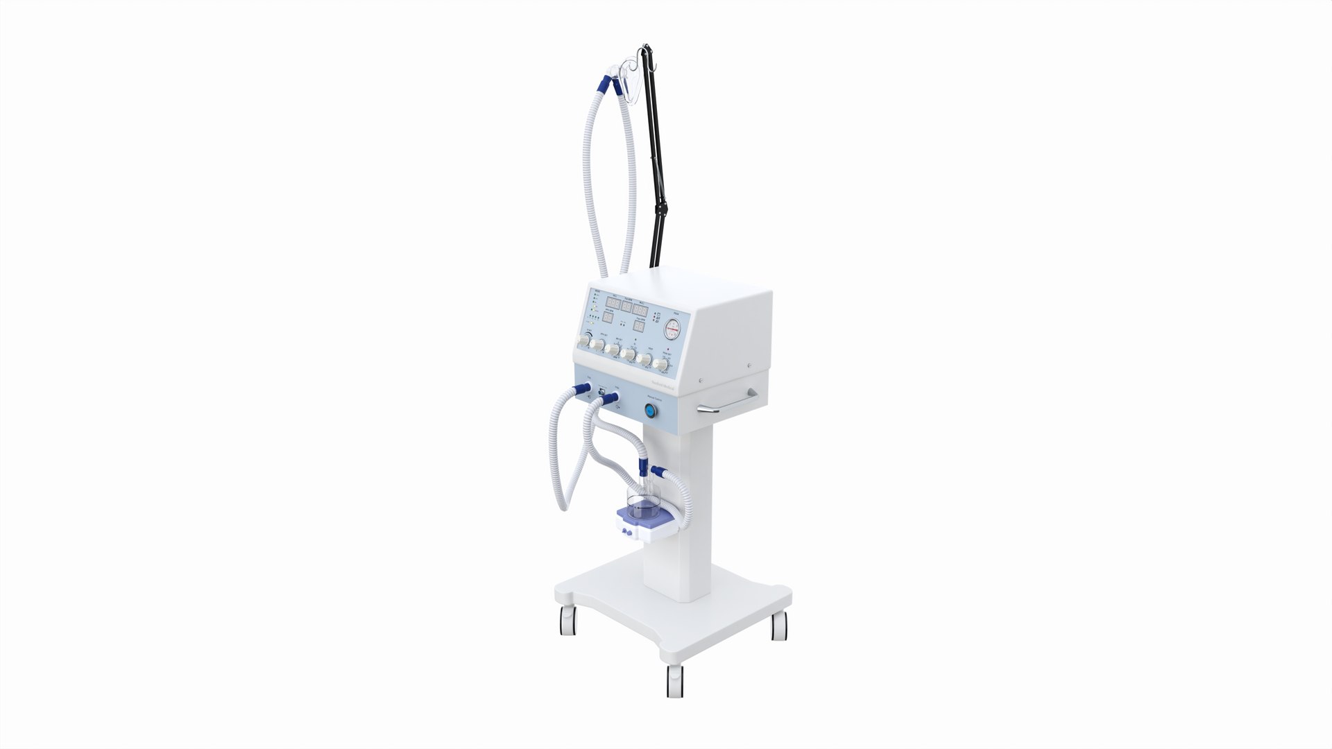 Mobile Electric Medical Lung Ventilator 3D Model - TurboSquid 2238136