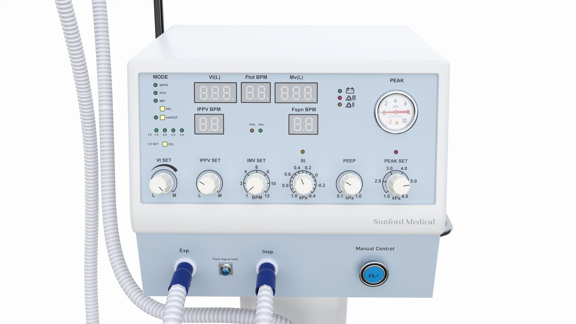 Mobile Electric Medical Lung Ventilator 3D Model - TurboSquid 2238136