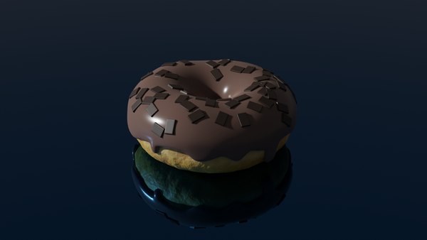 3D Chocolate Donut - TurboSquid 1895310