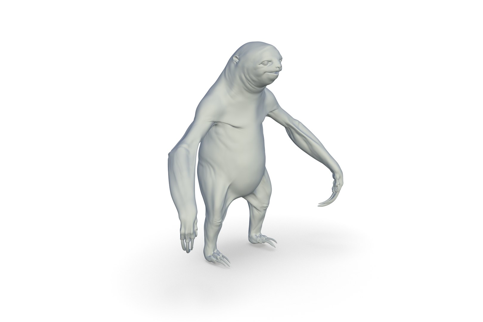 3D Sloth - TurboSquid 2213714