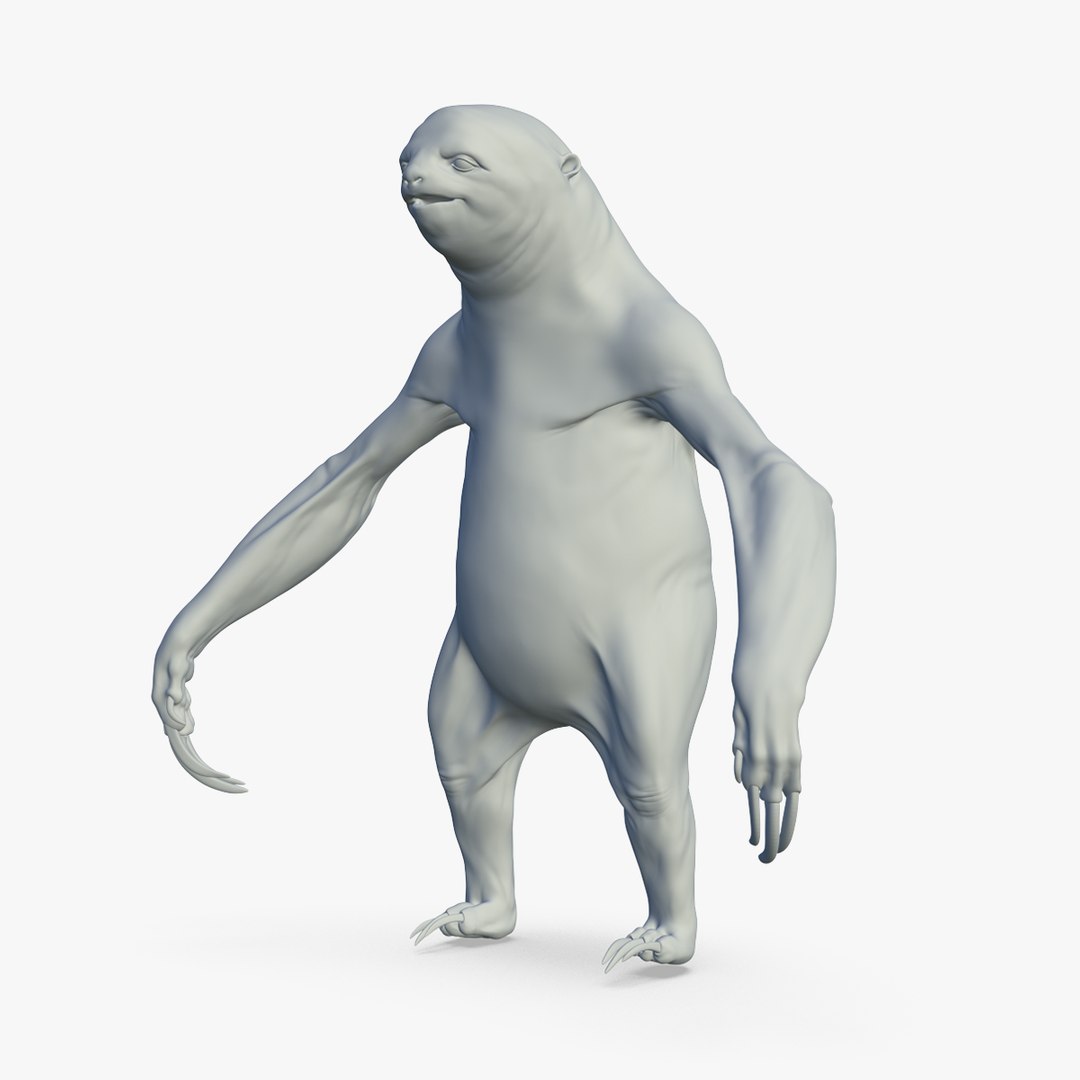 3D Sloth - TurboSquid 2213714