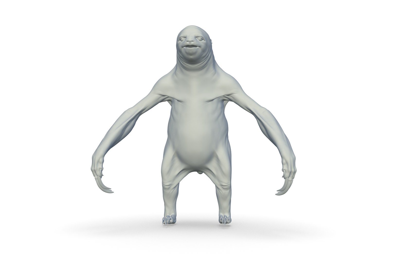 3D Sloth - TurboSquid 2213714
