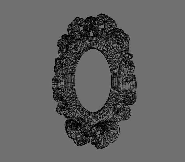 Vintage baroque picture frame 3D - TurboSquid 1570239