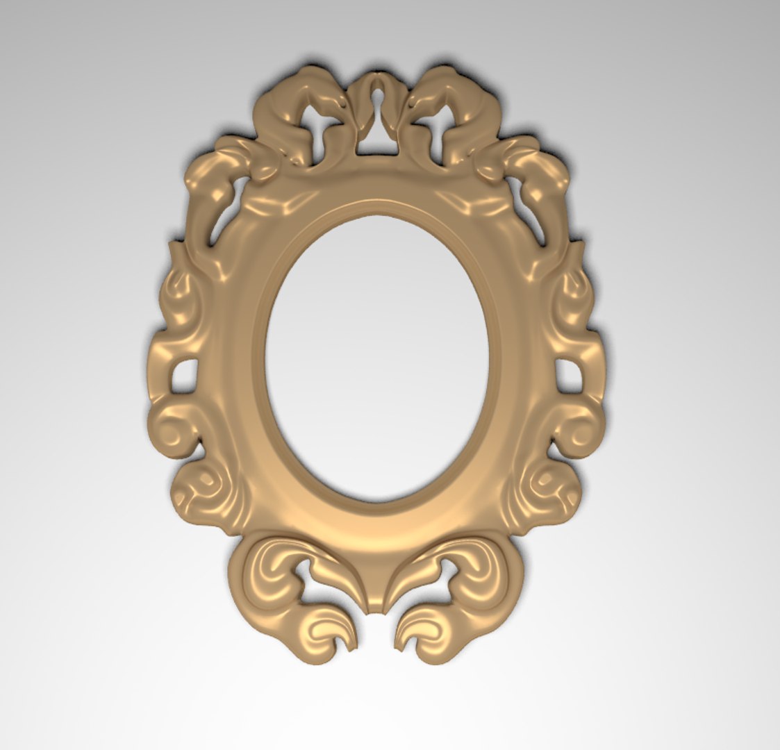 Vintage baroque picture frame 3D - TurboSquid 1570239