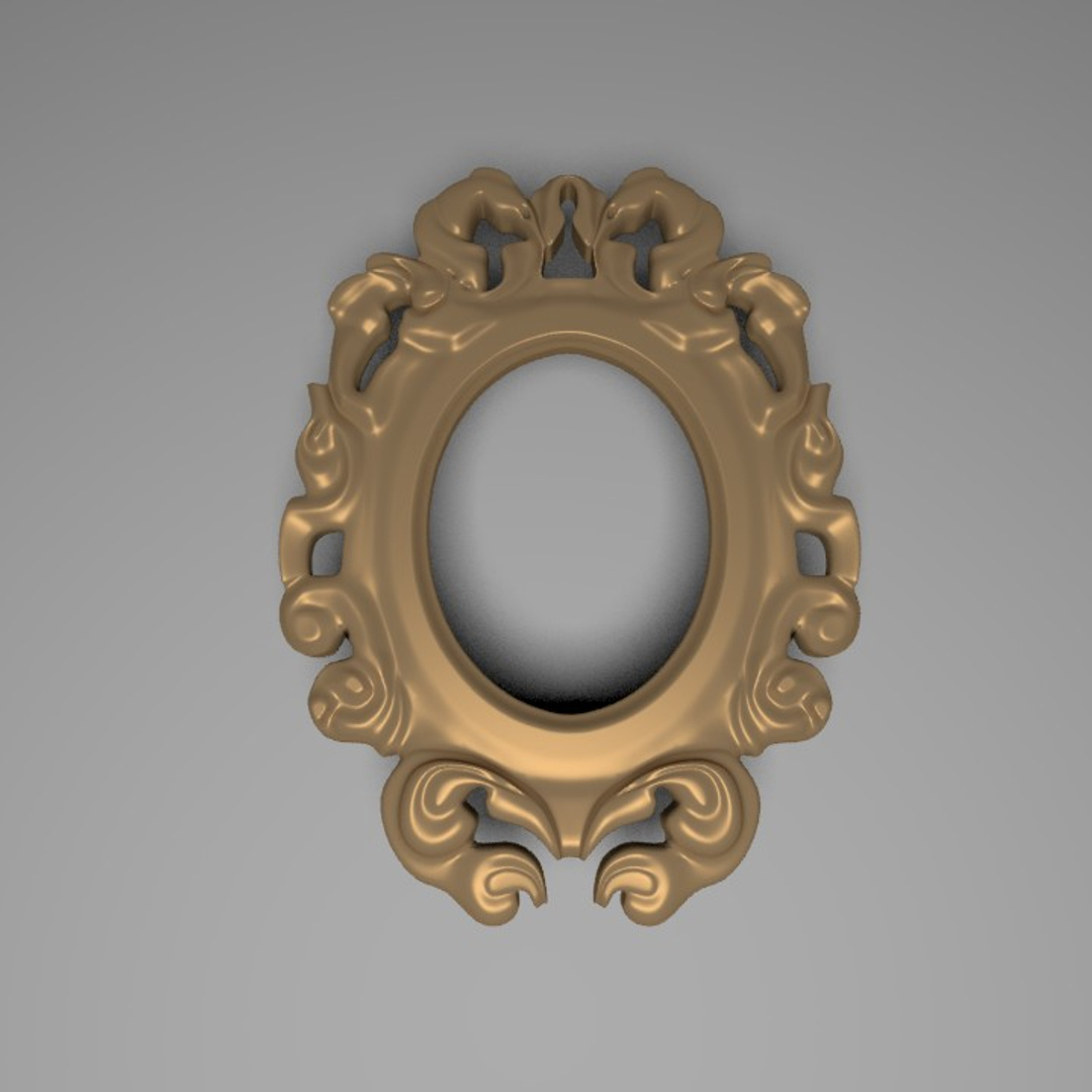 Vintage baroque picture frame 3D - TurboSquid 1570239