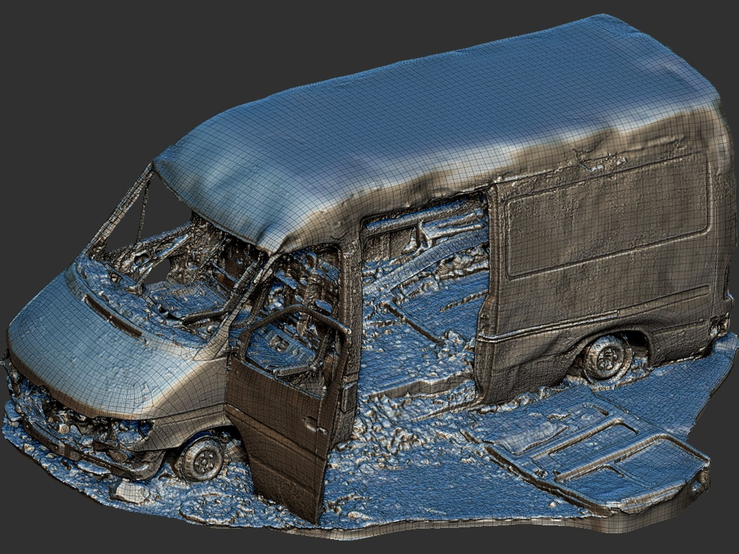 Car Wreck Pack 16K model - TurboSquid 2061985