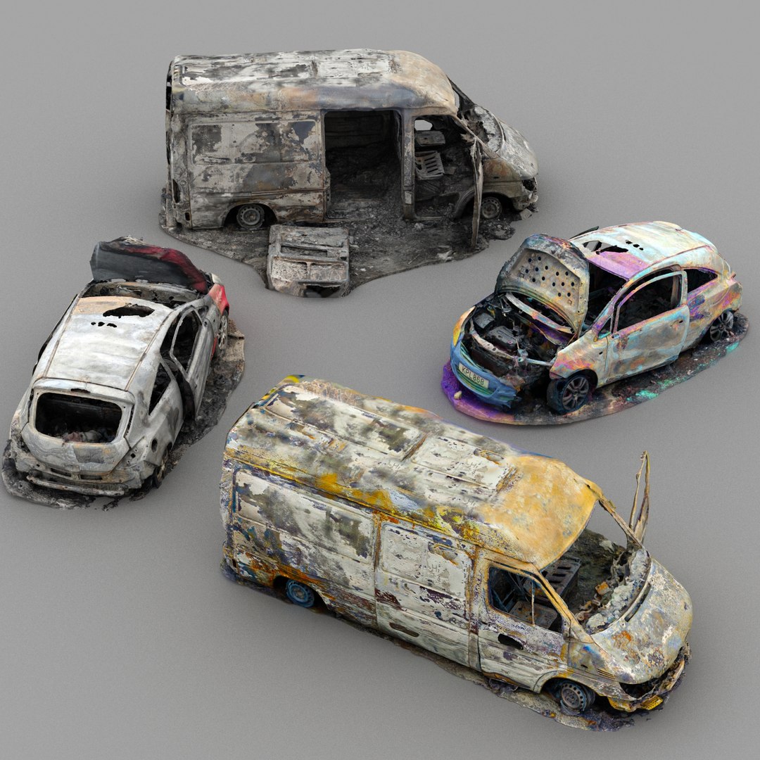 Car Wreck Pack 16K model - TurboSquid 2061985