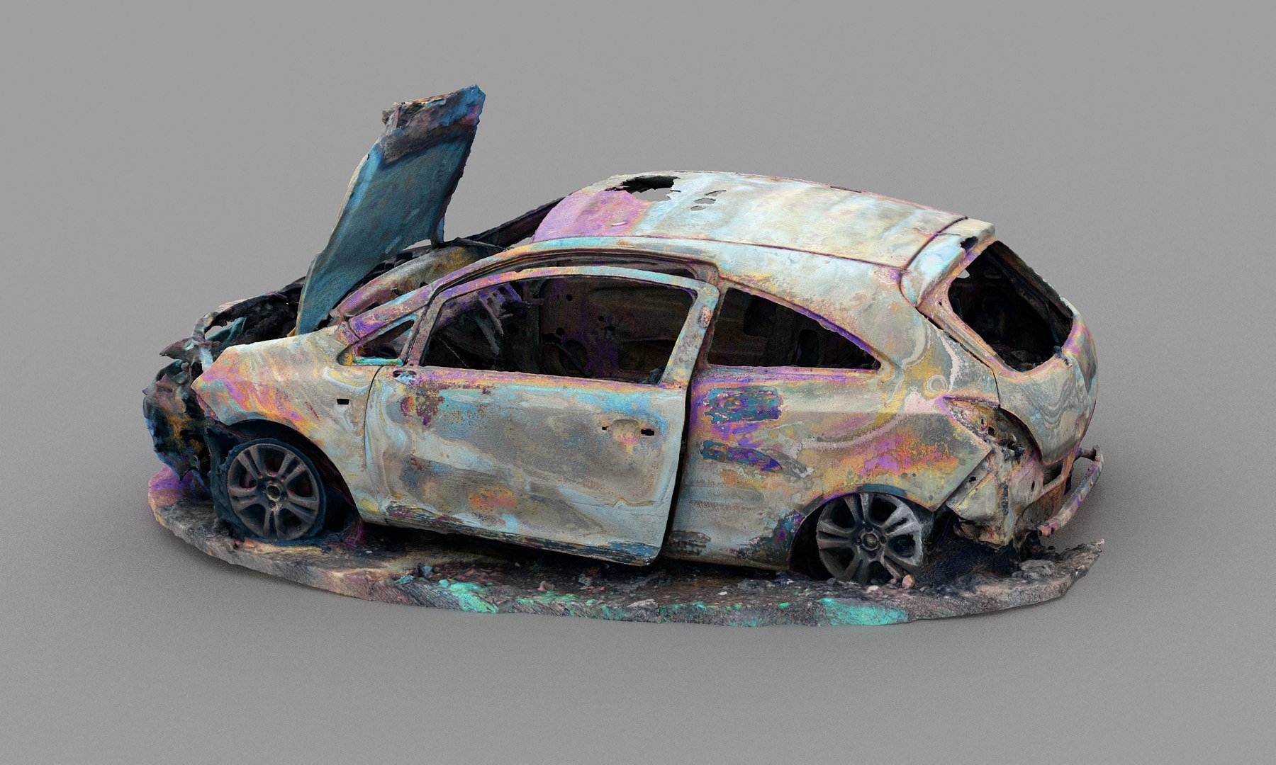 Car Wreck Pack 16K model - TurboSquid 2061985