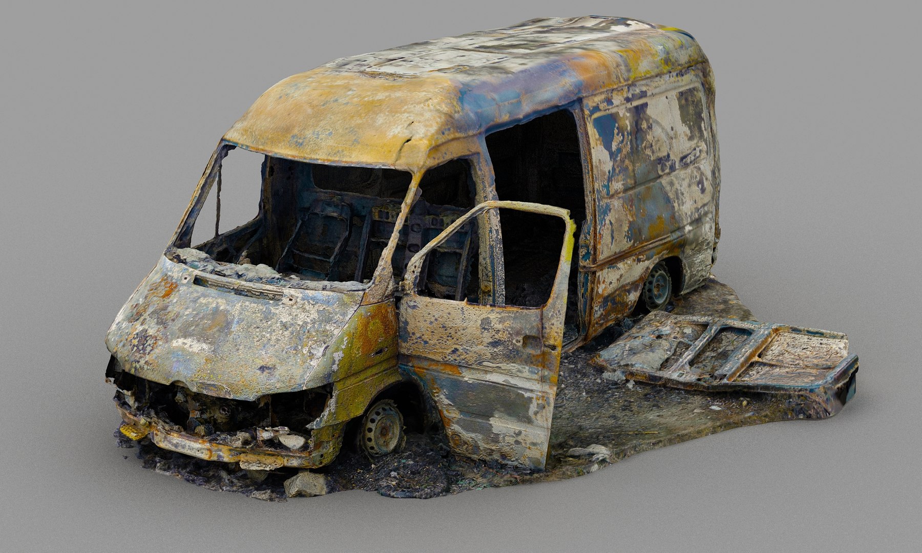 Car Wreck Pack 16K model - TurboSquid 2061985