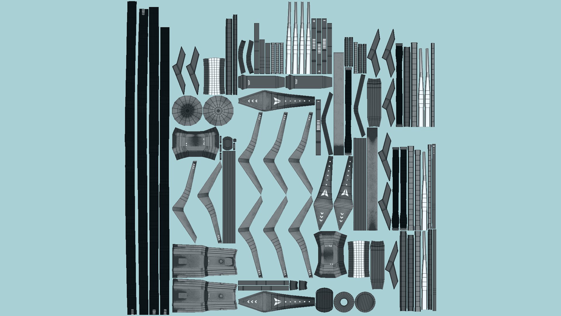 SciFi Flail A10 Metal - Sci Fi Weapon Design 3D Model - TurboSquid 1975307