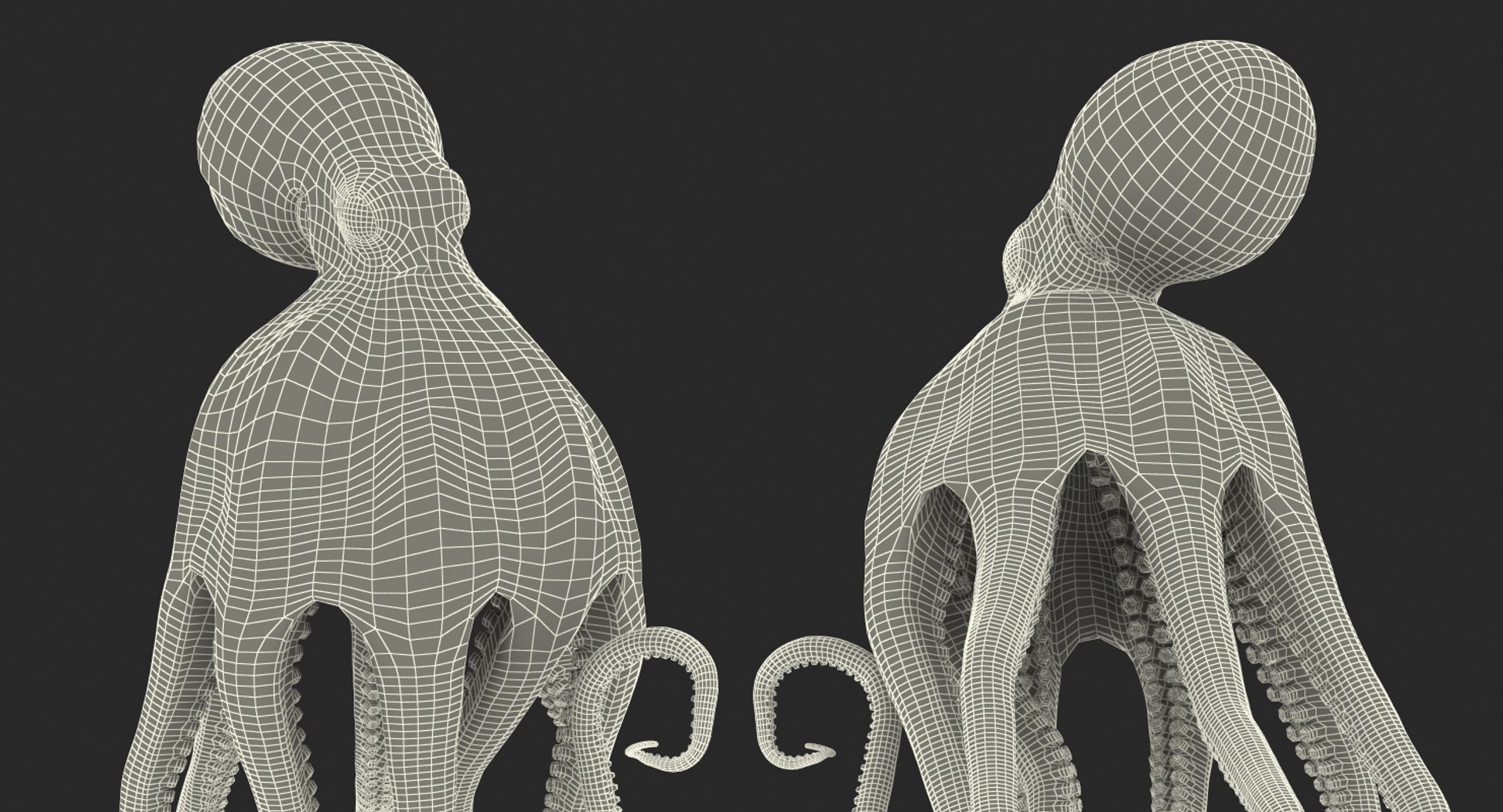 3D Blue Octopus Swiming Pose Model - TurboSquid 1151675