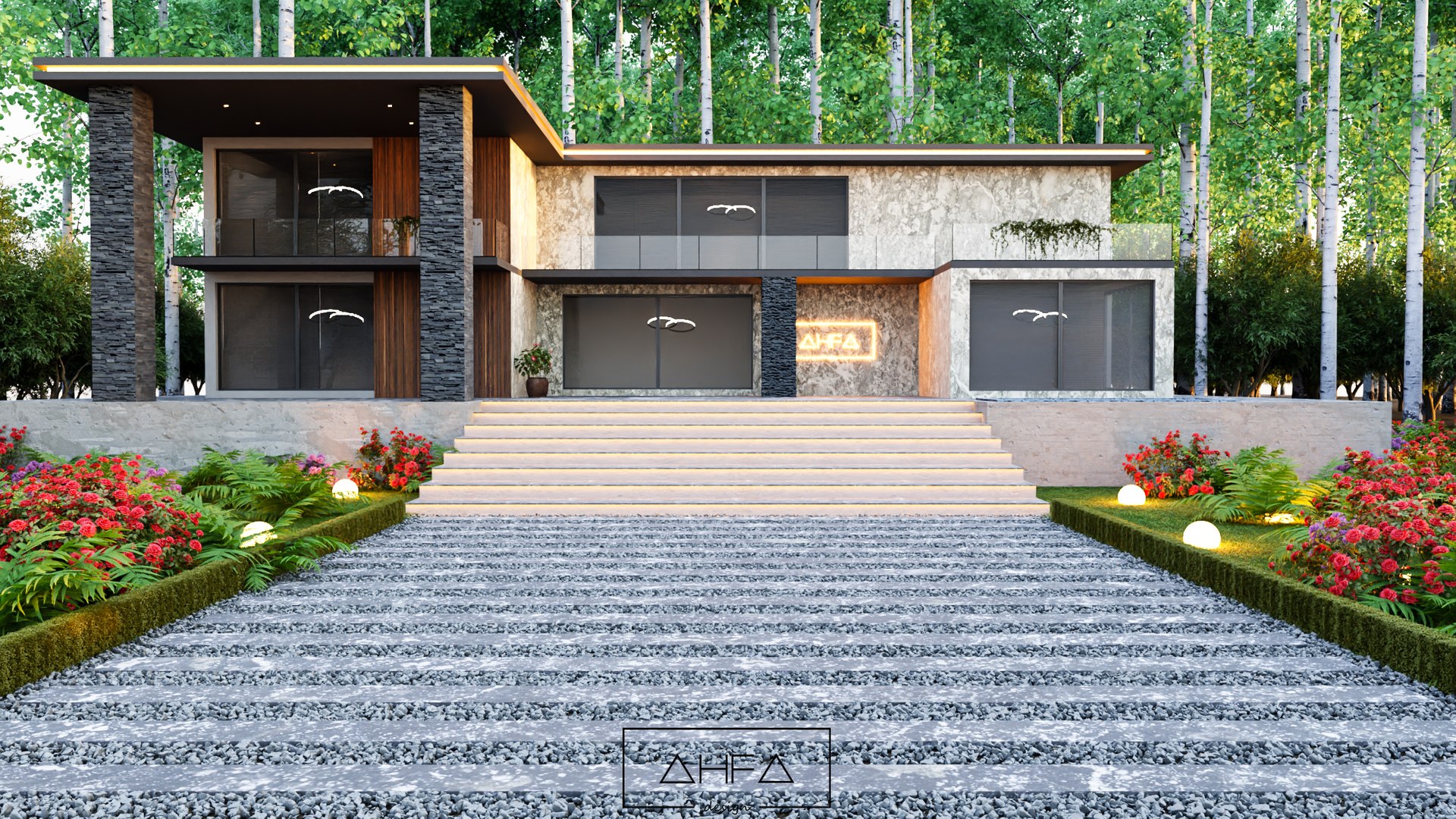 Blender Villa Scene 3D - TurboSquid 1854137