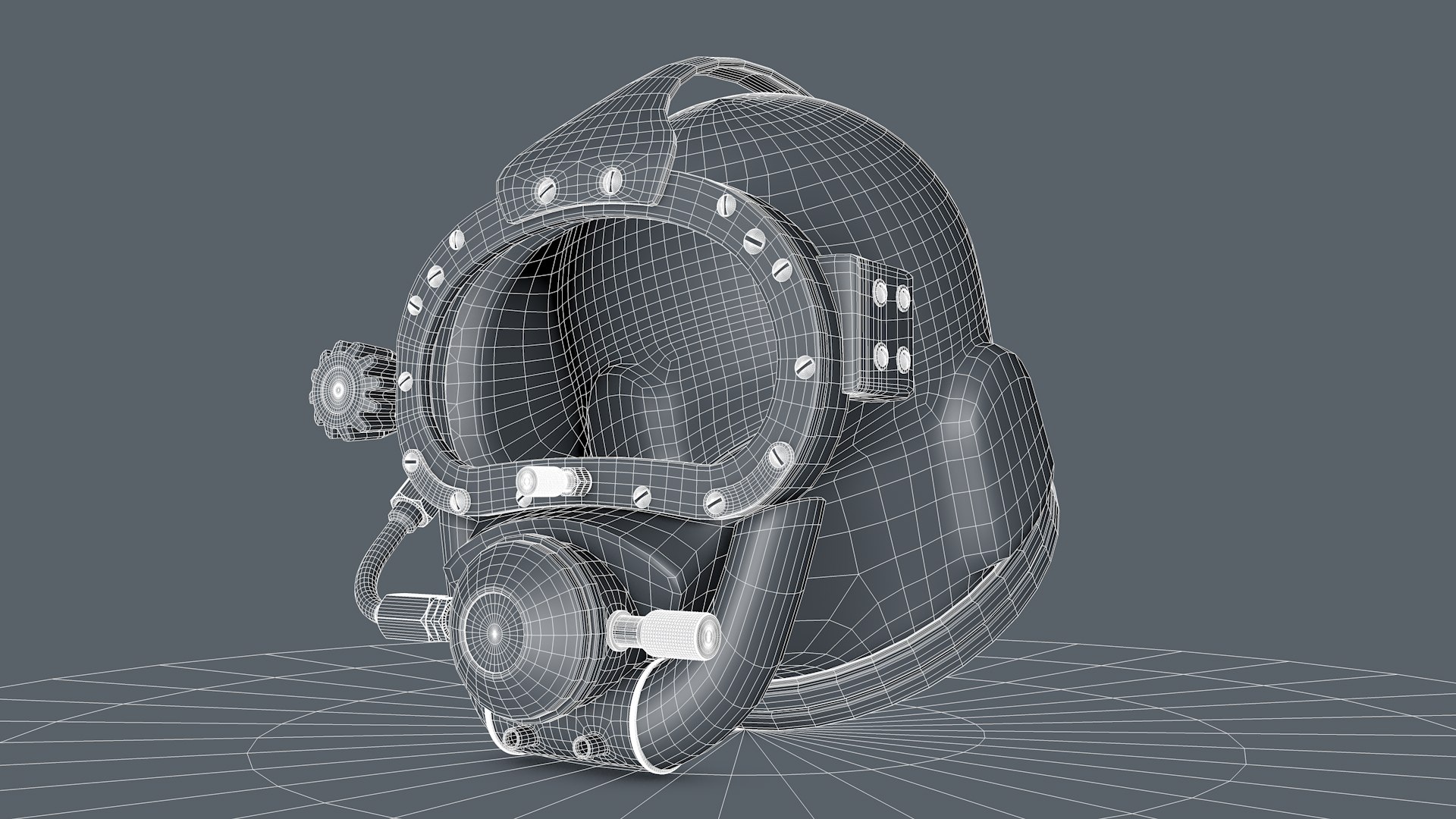 Diving Helmet 3d Model