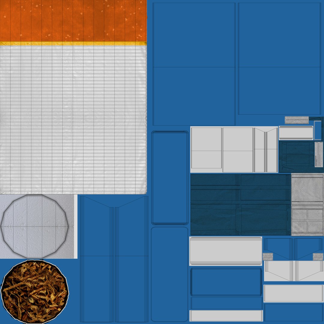 3d Cigarettes Pack Model