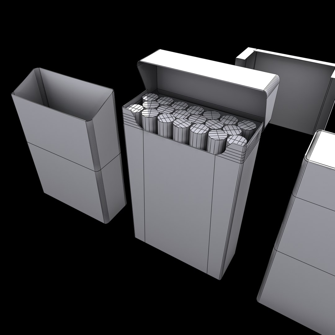 3d Cigarettes Pack Model
