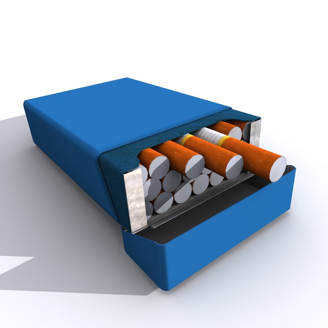 3d Cigarettes Pack Model
