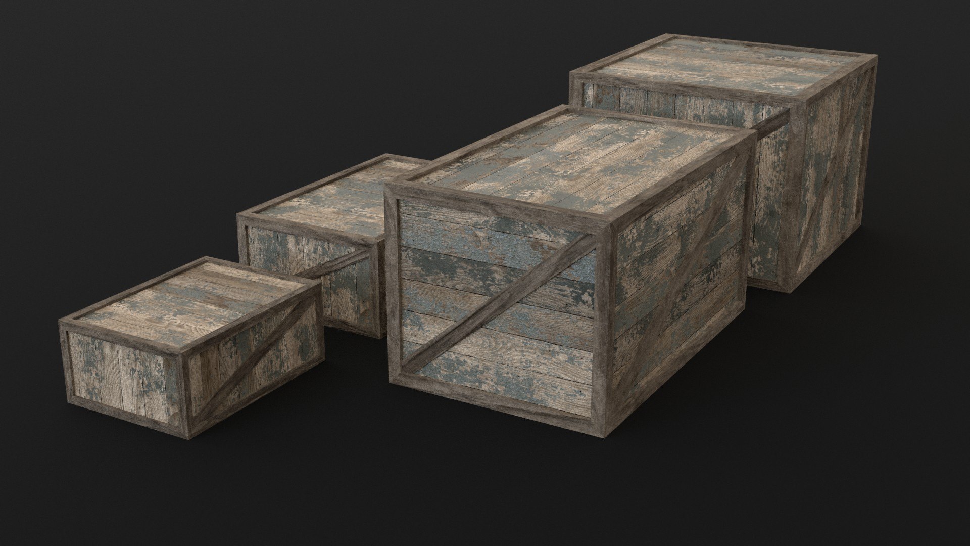 Wooden Boxes 3D model - TurboSquid 1991555