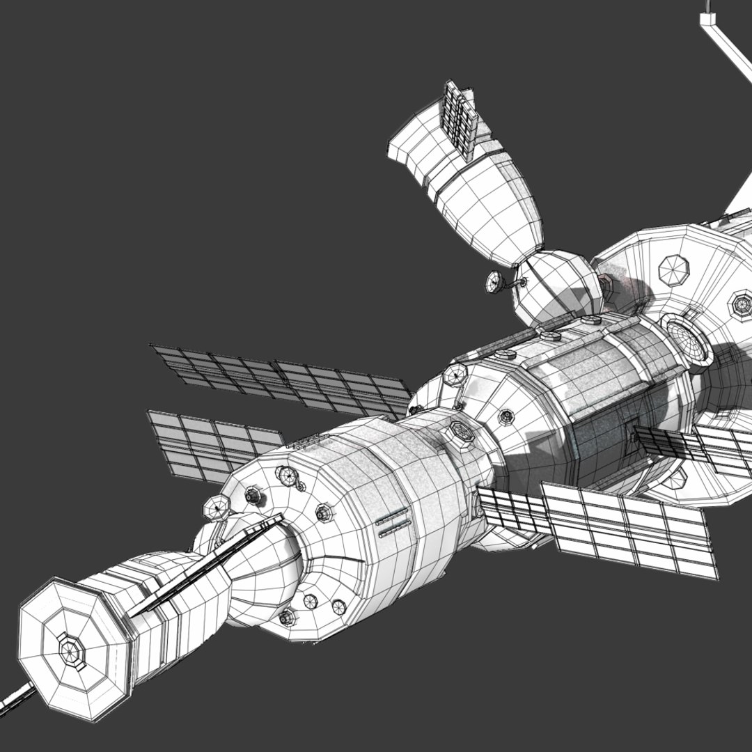 3d Satellite Realistic Modeled Model