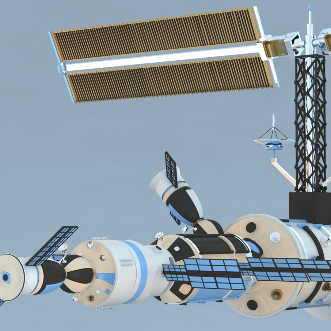 3d Satellite Realistic Modeled Model