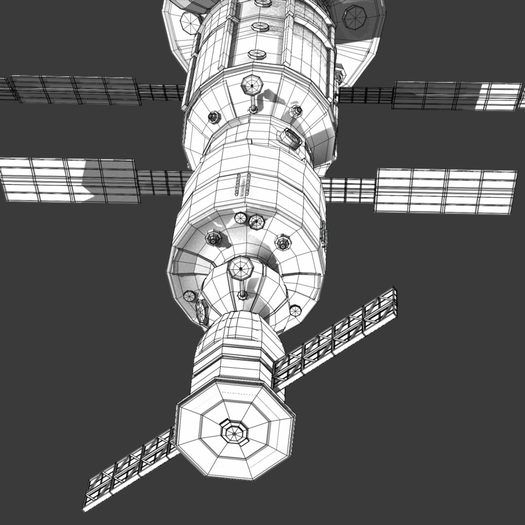 3d satellite realistic modeled model