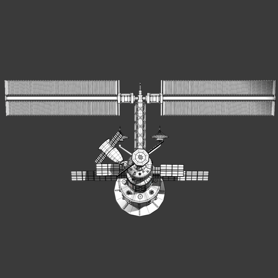 3d Satellite Realistic Modeled Model