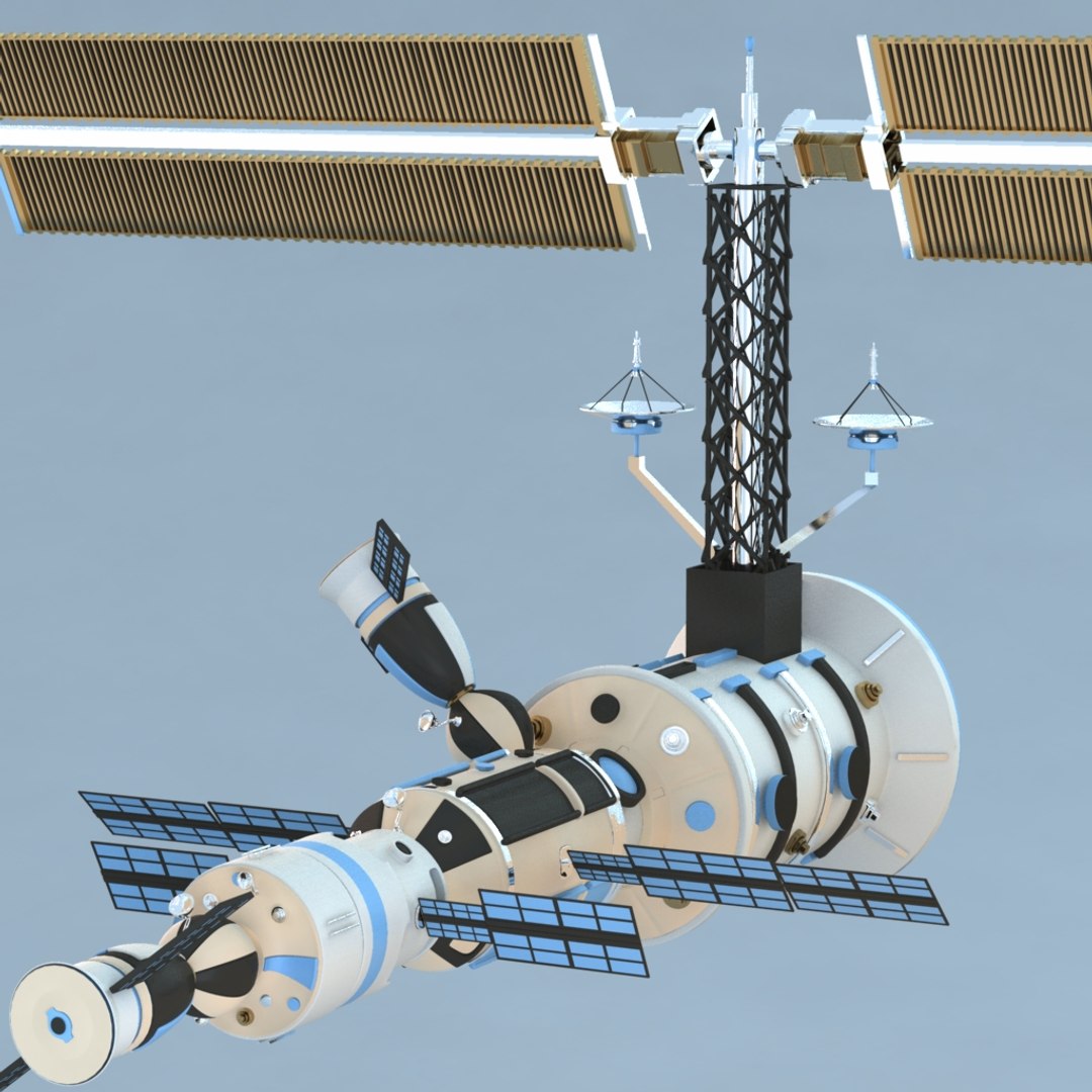 3d satellite realistic modeled model