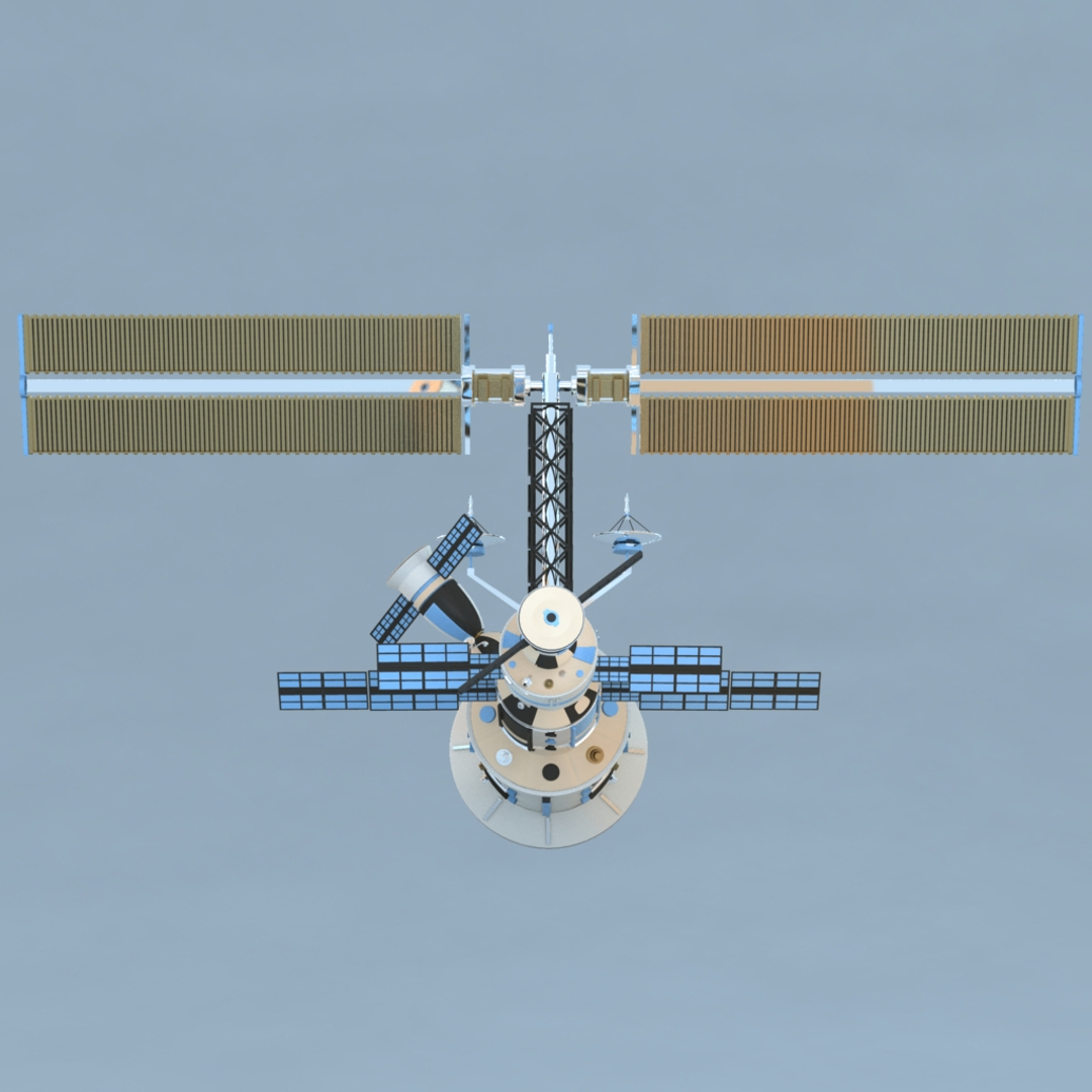 3d Satellite Realistic Modeled Model