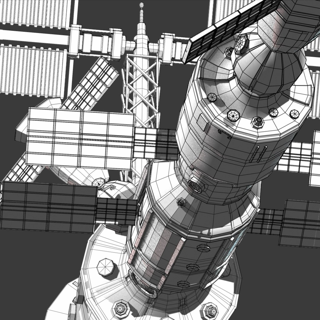 3d Satellite Realistic Modeled Model