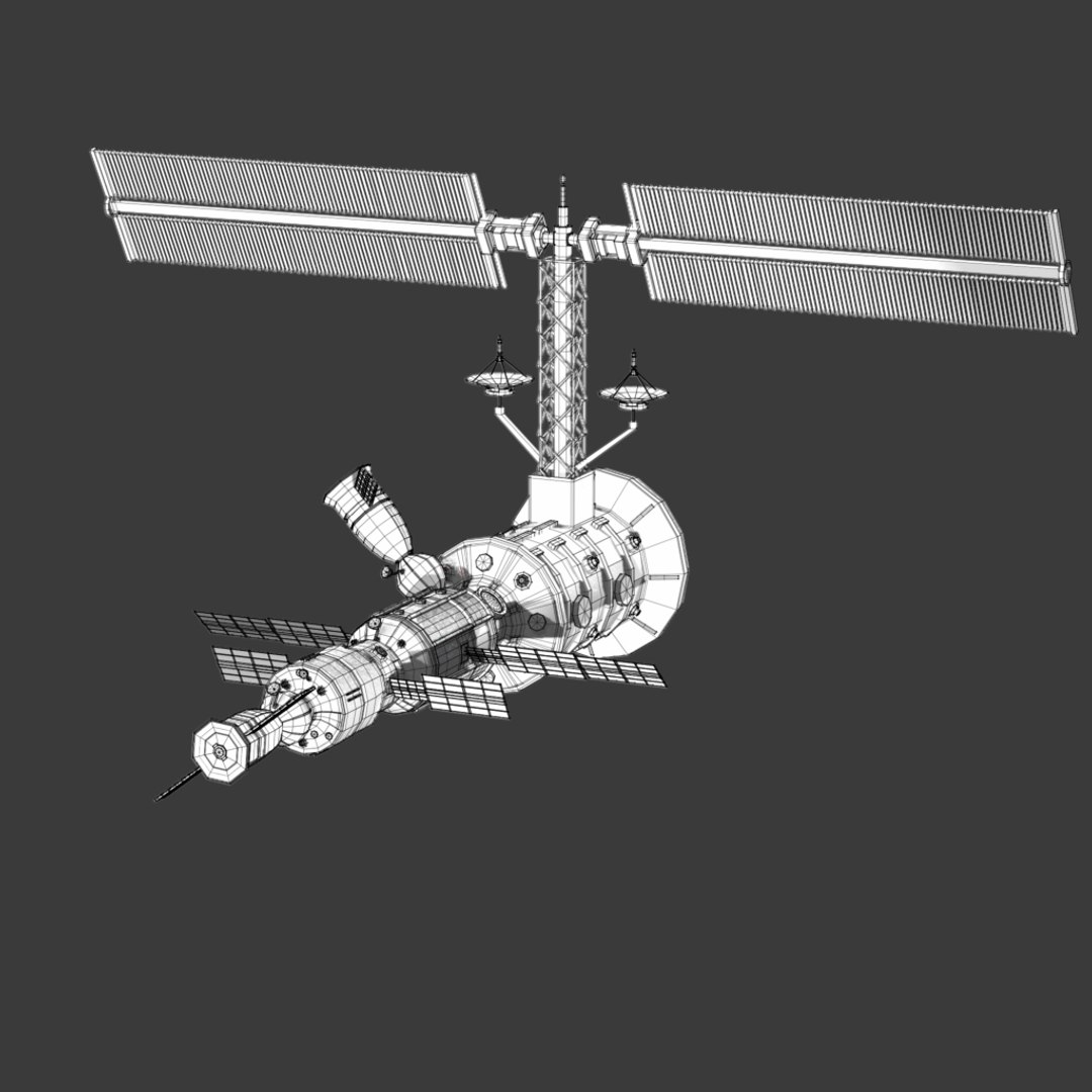 3d Satellite Realistic Modeled Model