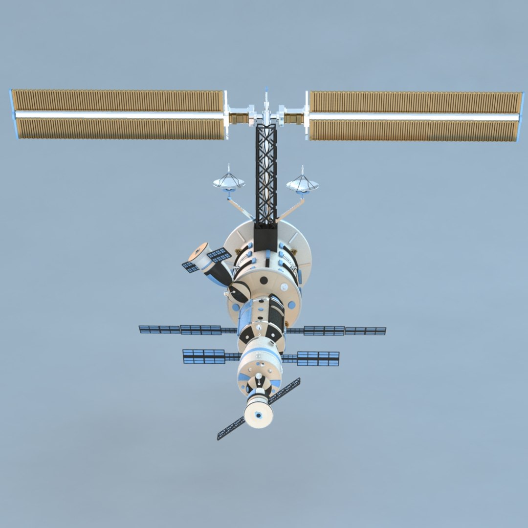 3d satellite realistic modeled model