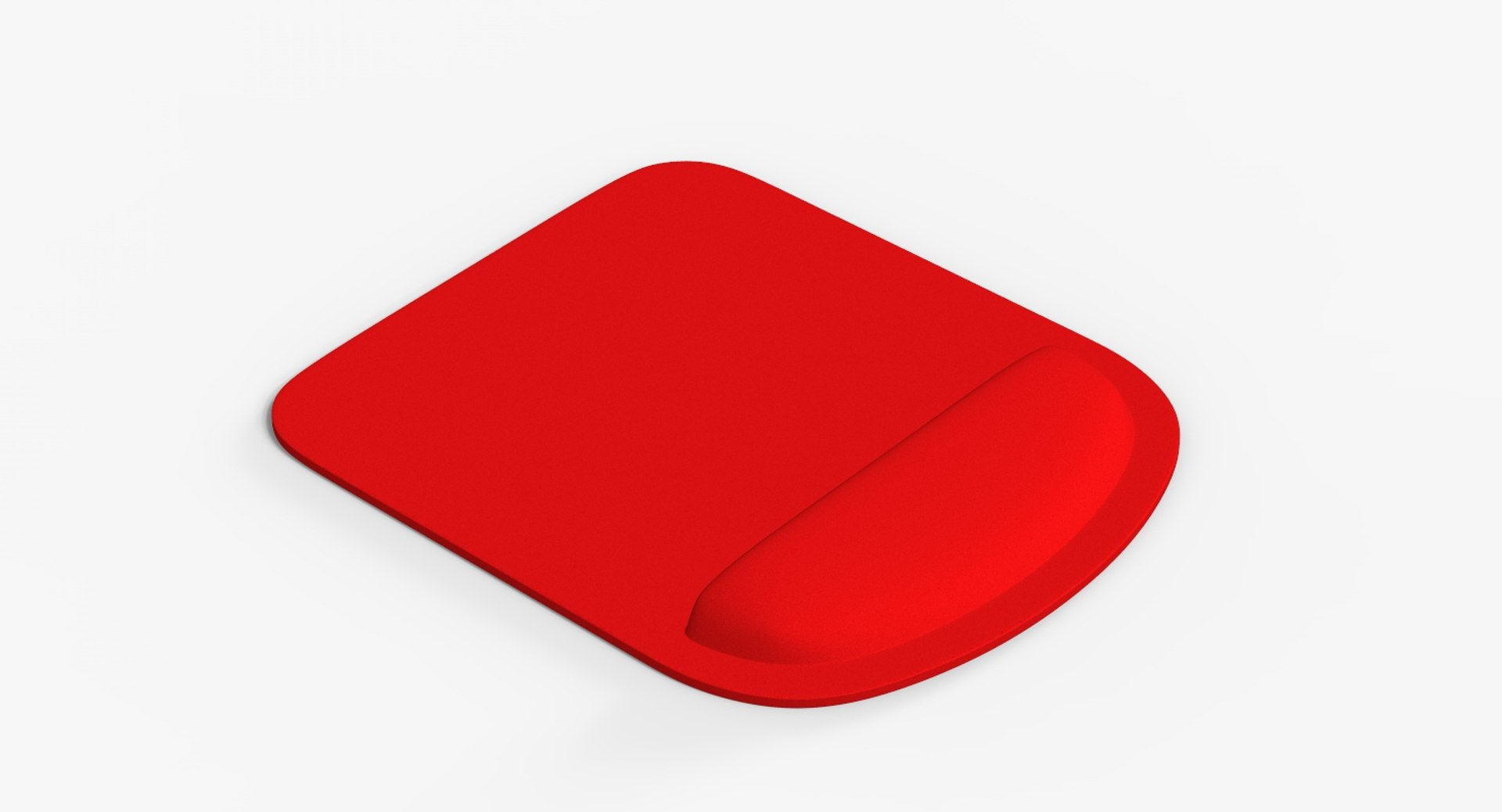 Red mousepad 3D - TurboSquid 1318961