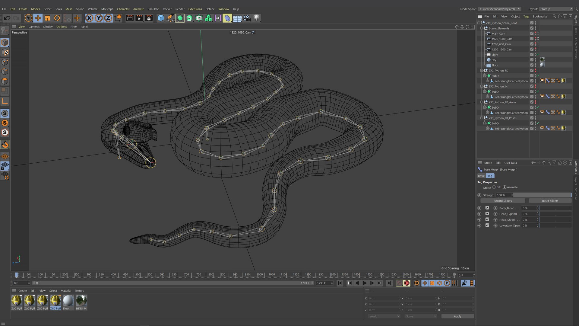 Animated Zebra Jungle Carpet Python 3D Model - TurboSquid 1950284