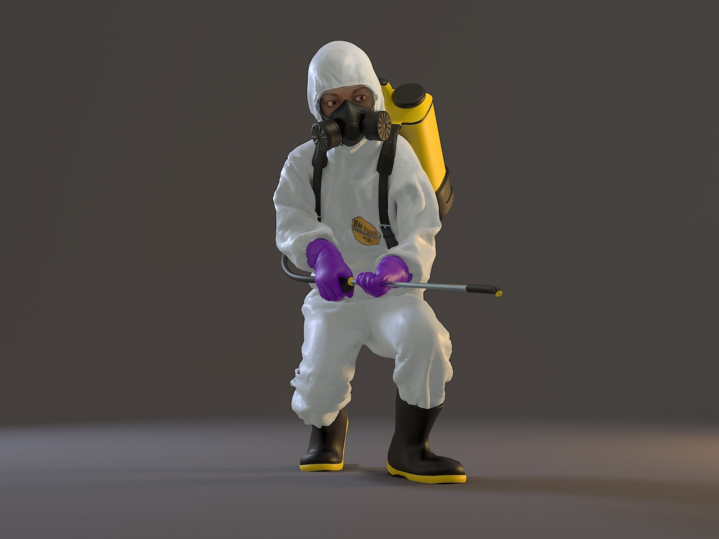 3D Female Biohazard Suit Acc Model - TurboSquid 1528000