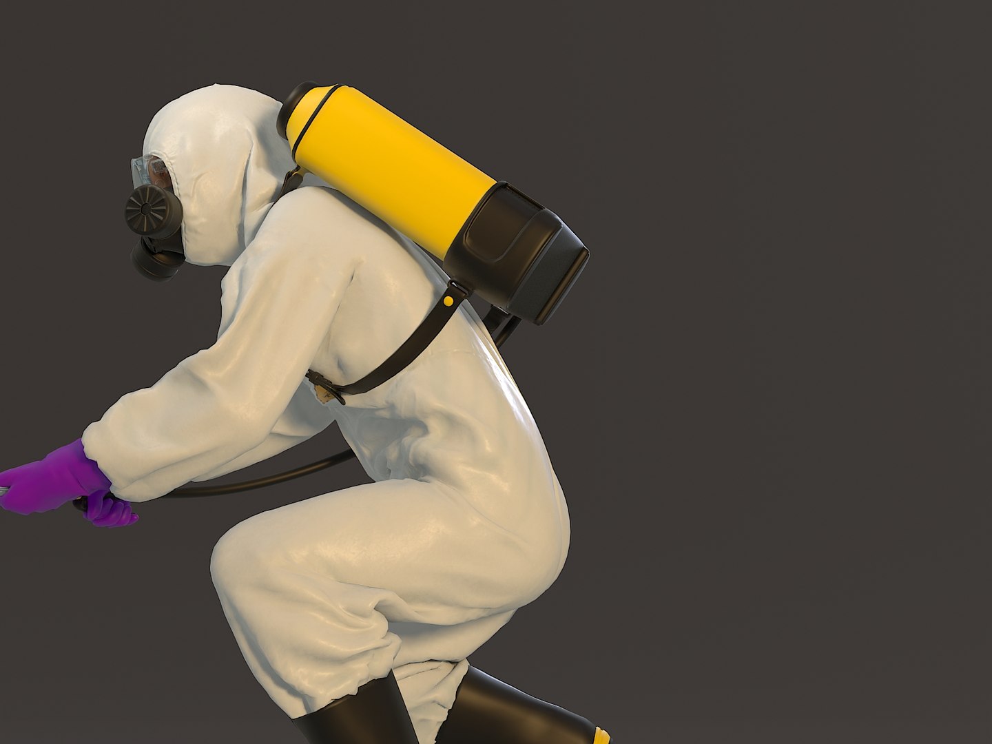 3D Female Biohazard Suit Acc Model - TurboSquid 1528000
