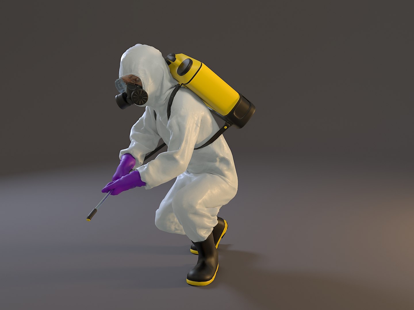 3D Female Biohazard Suit Acc Model - TurboSquid 1528000