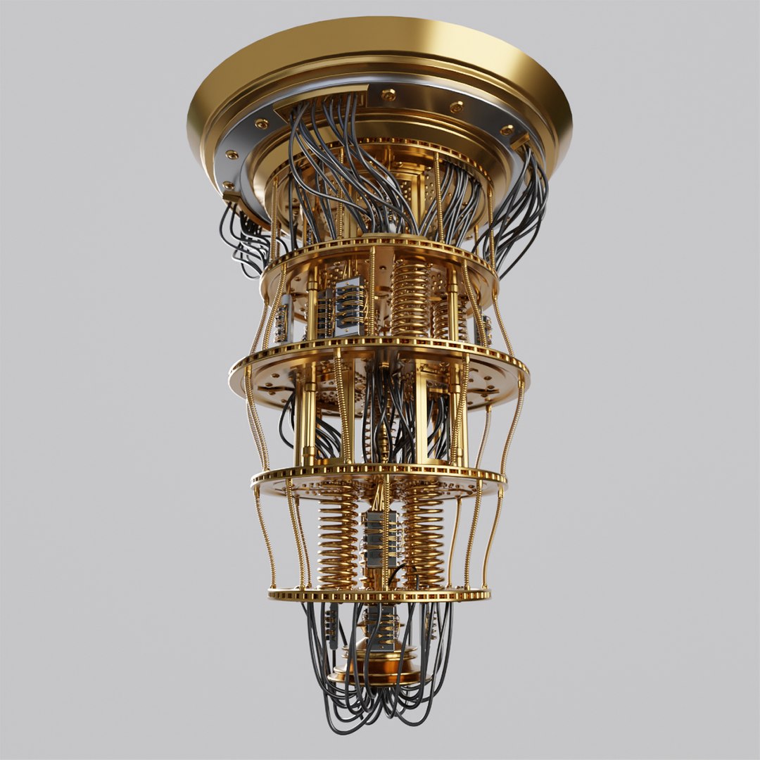 3D High-Detail Quantum Computer Model - TurboSquid 2368420