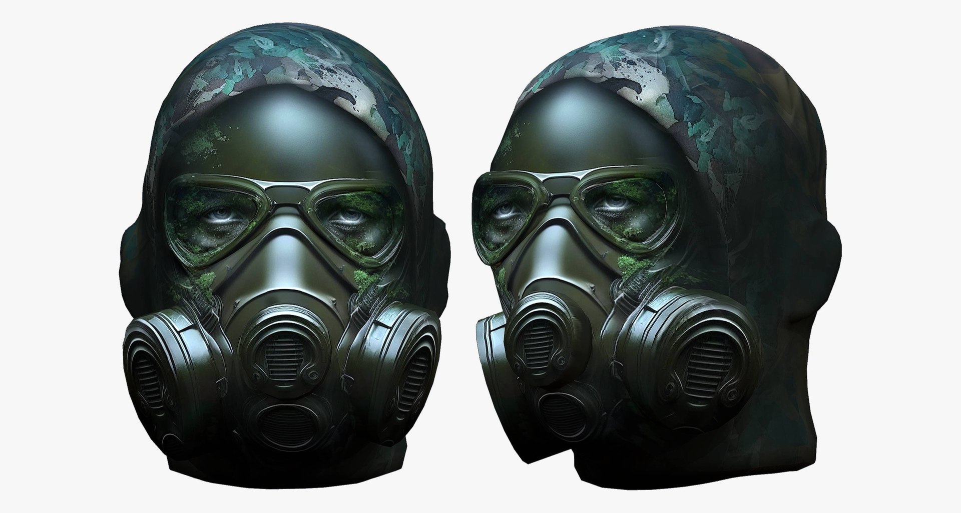 Gas Mask Protection Plastic 3D - TurboSquid 2037402