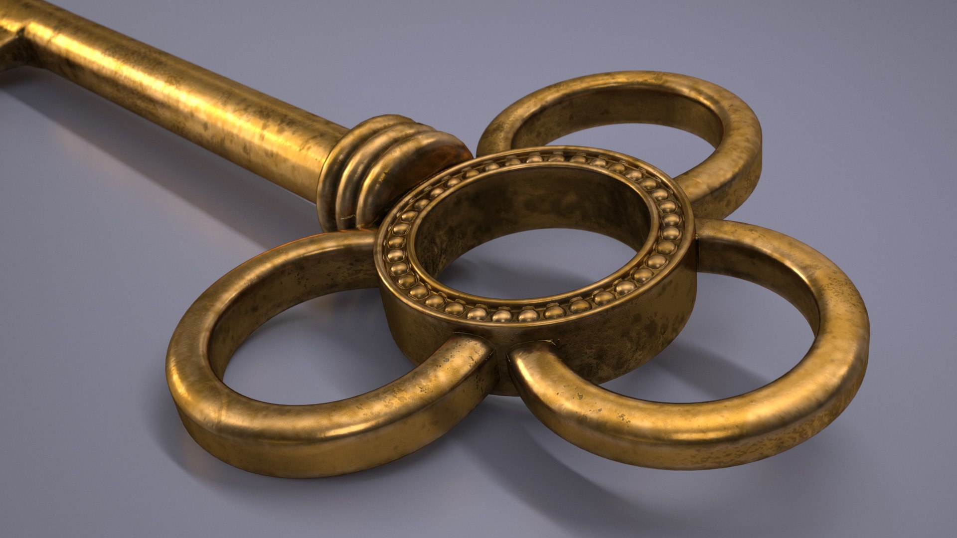Traditional Skeleton Key Gold 3D Model - TurboSquid 2246209
