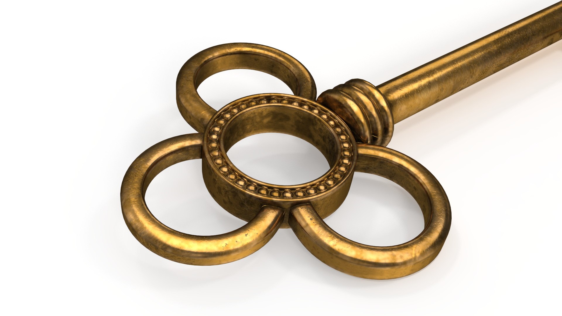 Traditional Skeleton Key Gold 3D Model - TurboSquid 2246209