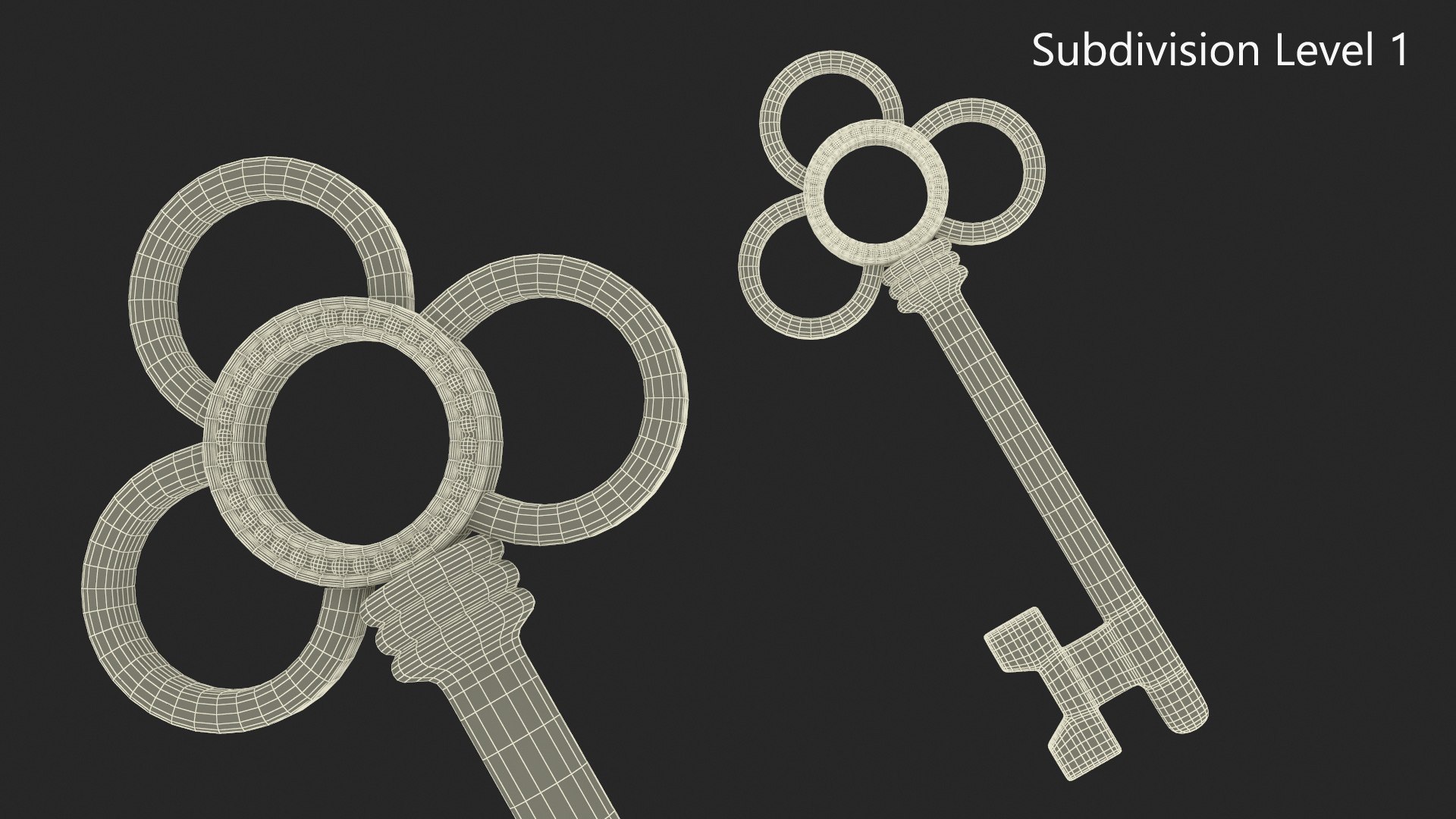 Traditional Skeleton Key Gold 3D Model - TurboSquid 2246209