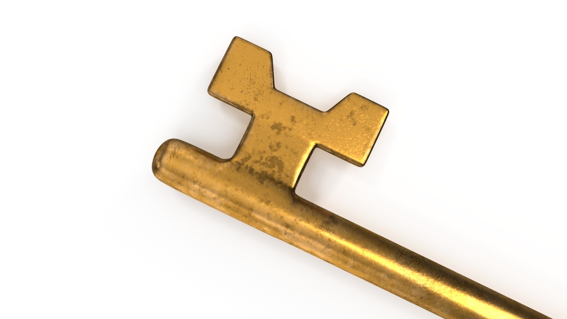 Traditional Skeleton Key Gold 3D Model - TurboSquid 2246209
