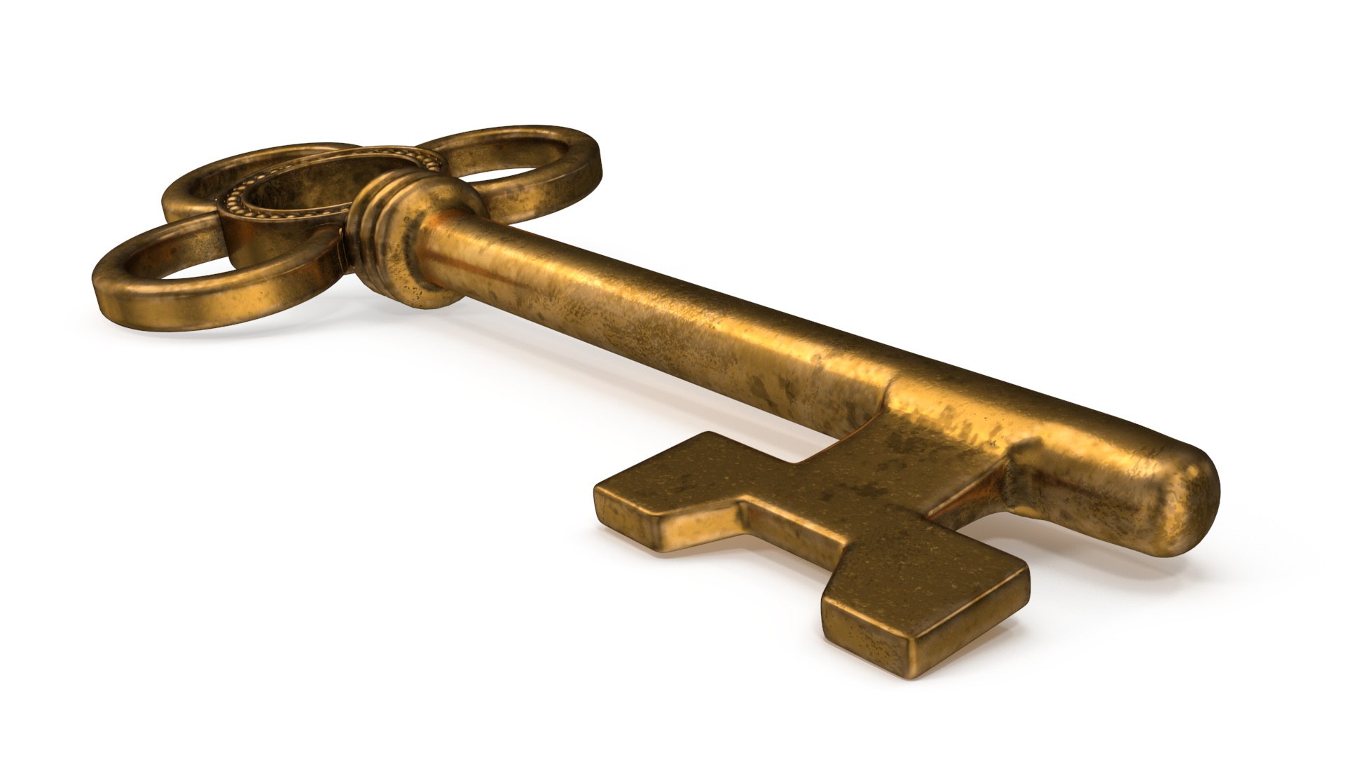 Traditional Skeleton Key Gold 3D Model - TurboSquid 2246209