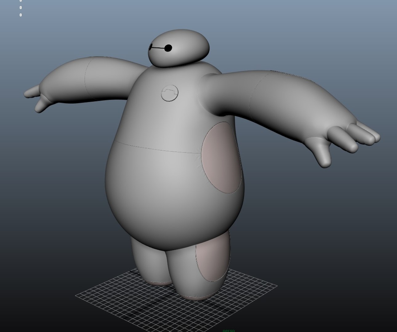 3d Model Baymax Character 6