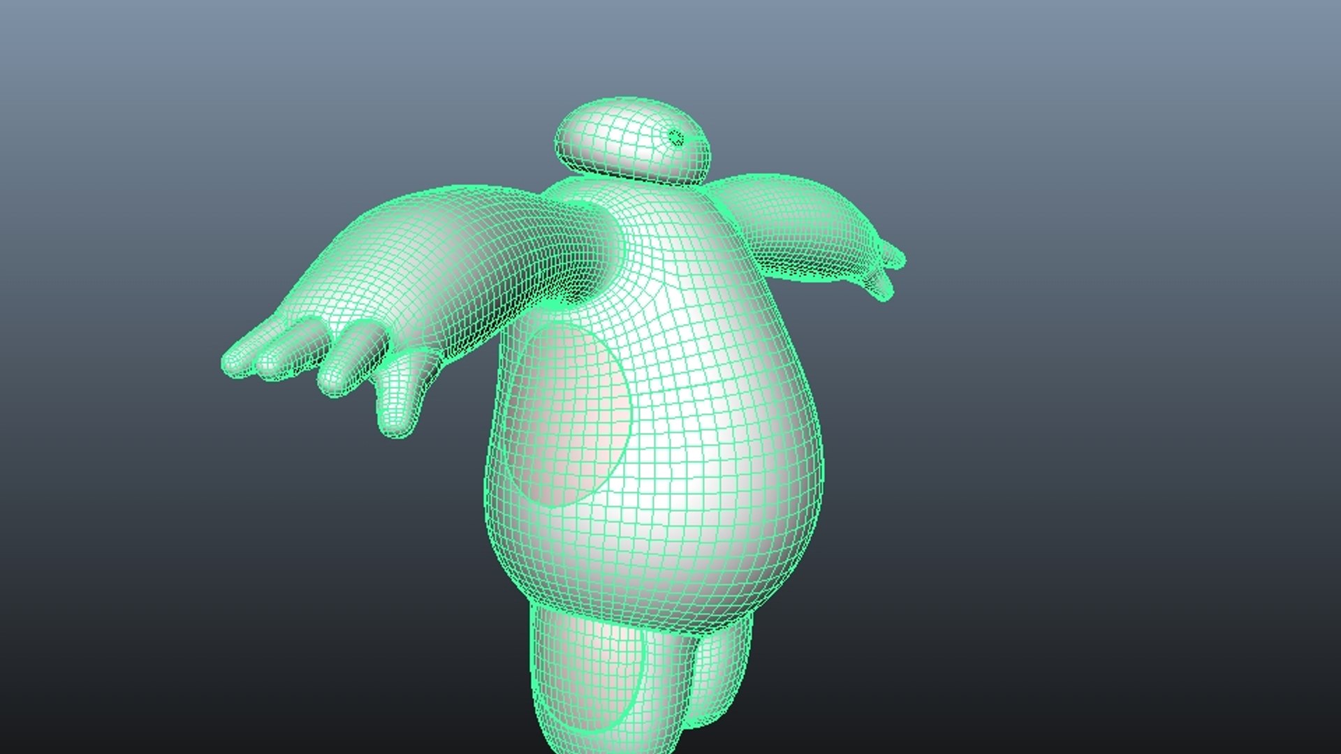 3d Model Baymax Character 6