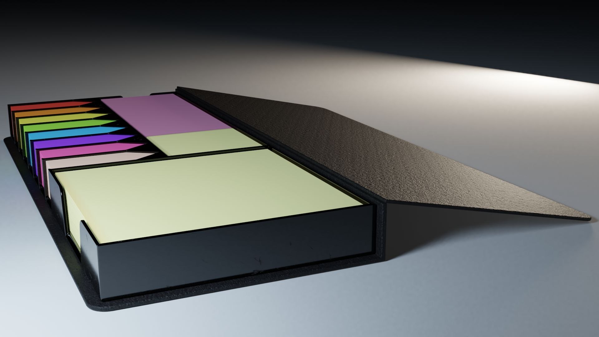 Sticky note holder 3D model - TurboSquid 1644443