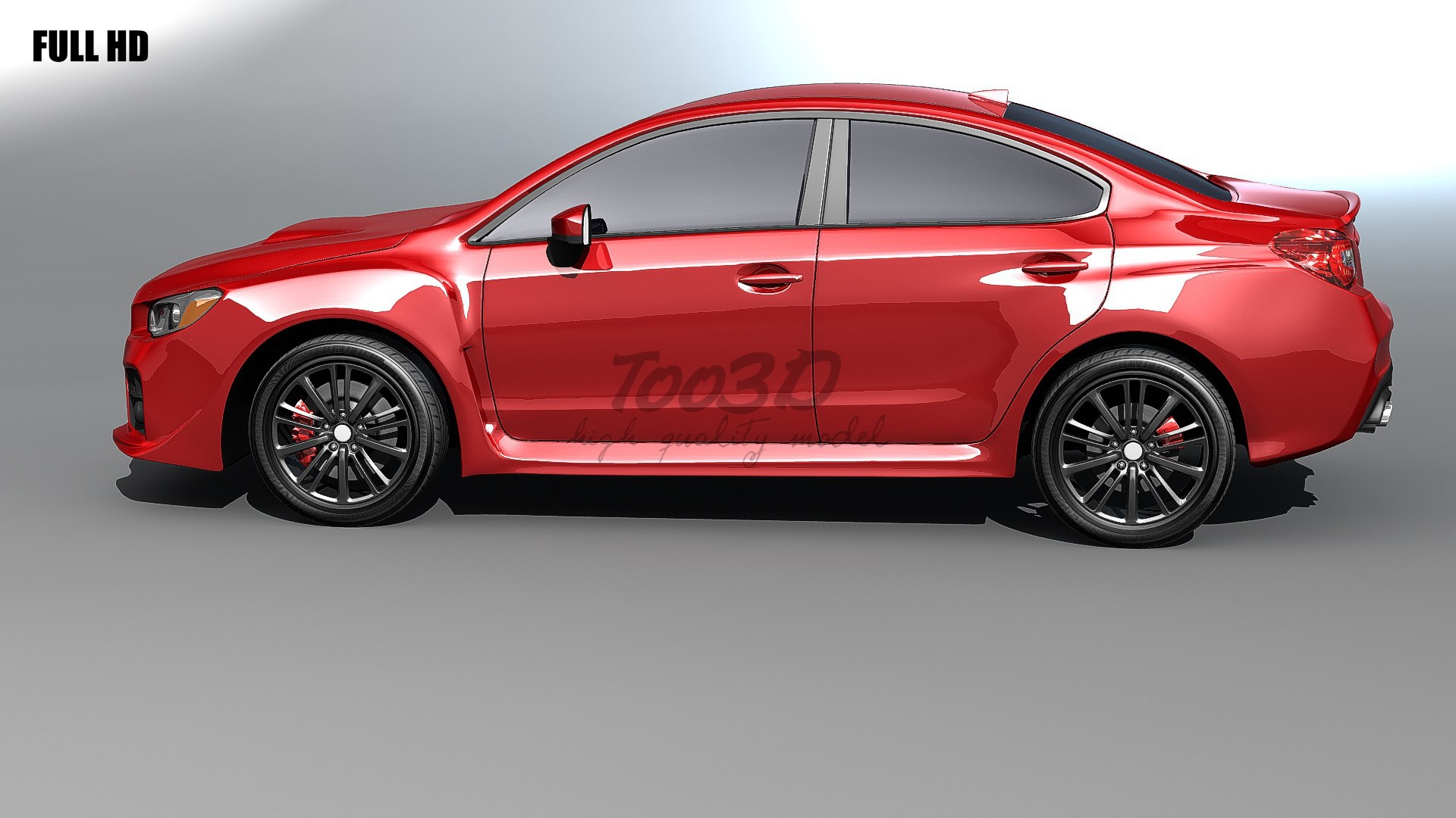 subaru wrx 3d max