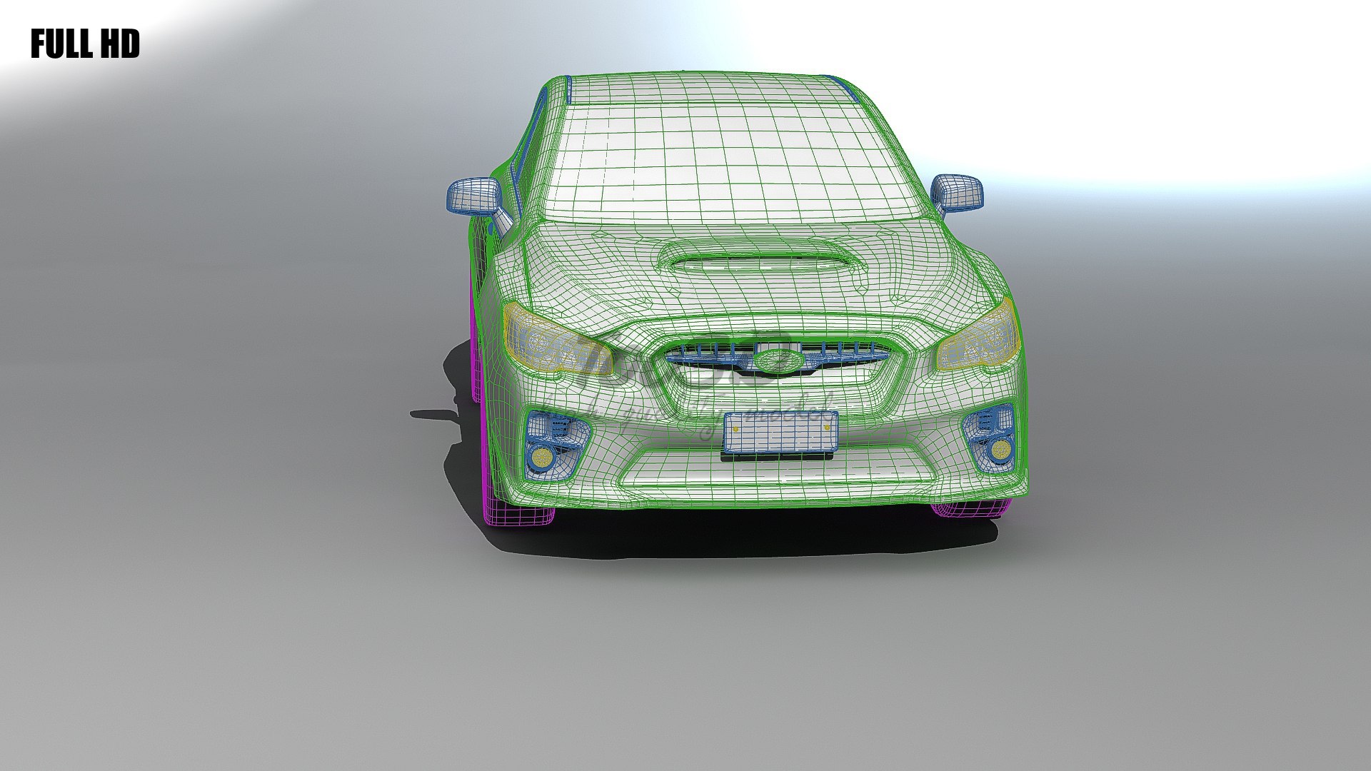 subaru wrx 3d max