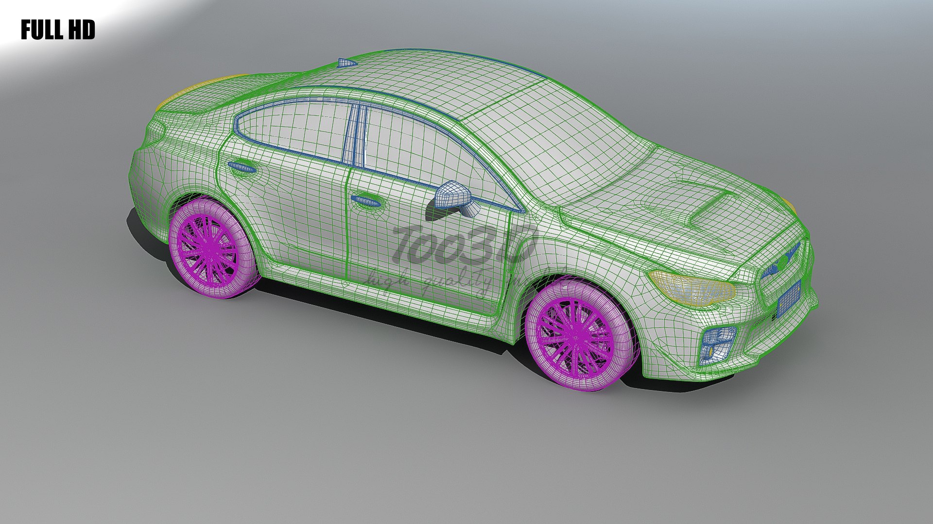 subaru wrx 3d max